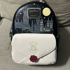 Loungefly | Bags | Loungefly Black And White Hogwarts Mini Backpack ...